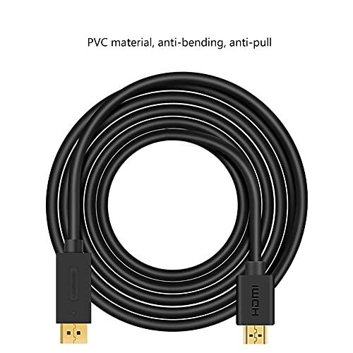 ZZL DisplayPort to HDMI Cable 4K Uni-Directional DP to HDMI Adapter Cable for 4K Monitor TV (Length : 10M)