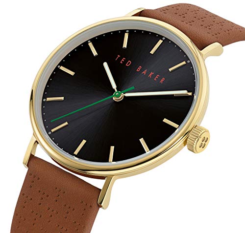 Ted Baker 41 mm Mimosaa 3-Hand Watch Gold/Blue/Tan