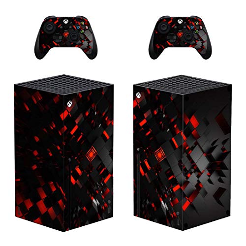 Vinyl Skin Sticker Cover Decal for Microsoft X-box-Series-X Console and Remote Controllers Paysage Color HD Printing (only fit X-box-Series-X )