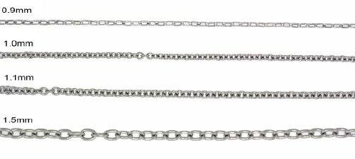Stainless Steel 1.0MM Rolo Cable Chain - 30"