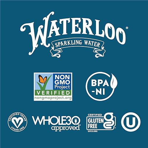 Waterloo Sparkling Water Lime Flavor Zero Calorie No Sugar 12oz Cans (Pack of 12), Fruit Flavored Sparkling Water, Naturally Flavored, Zero Calories, Zero Sugar, Zero Sodium