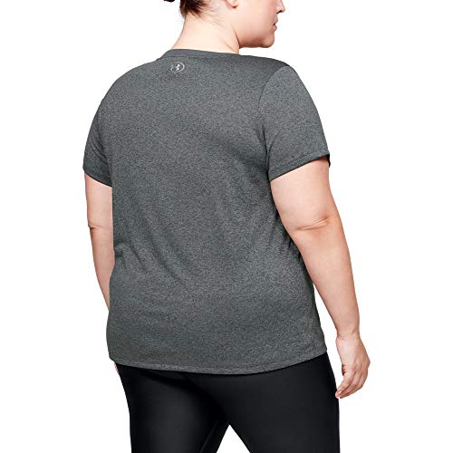 Under Armour Women's UA Tech Short Sleeve 3X Gray
