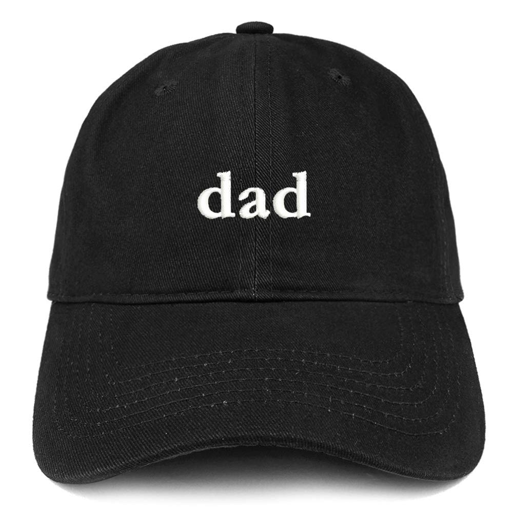 Trendy Apparel Shop Mom and Dad Soft Cotton Couple 2 Pc Cap Set - BLACK - BLACK