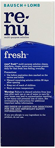 Renu Fresh All Day Moisture Multi-Purpose Eye Contact Lens Solution 12 Fluid Ounces (Pack of 2)