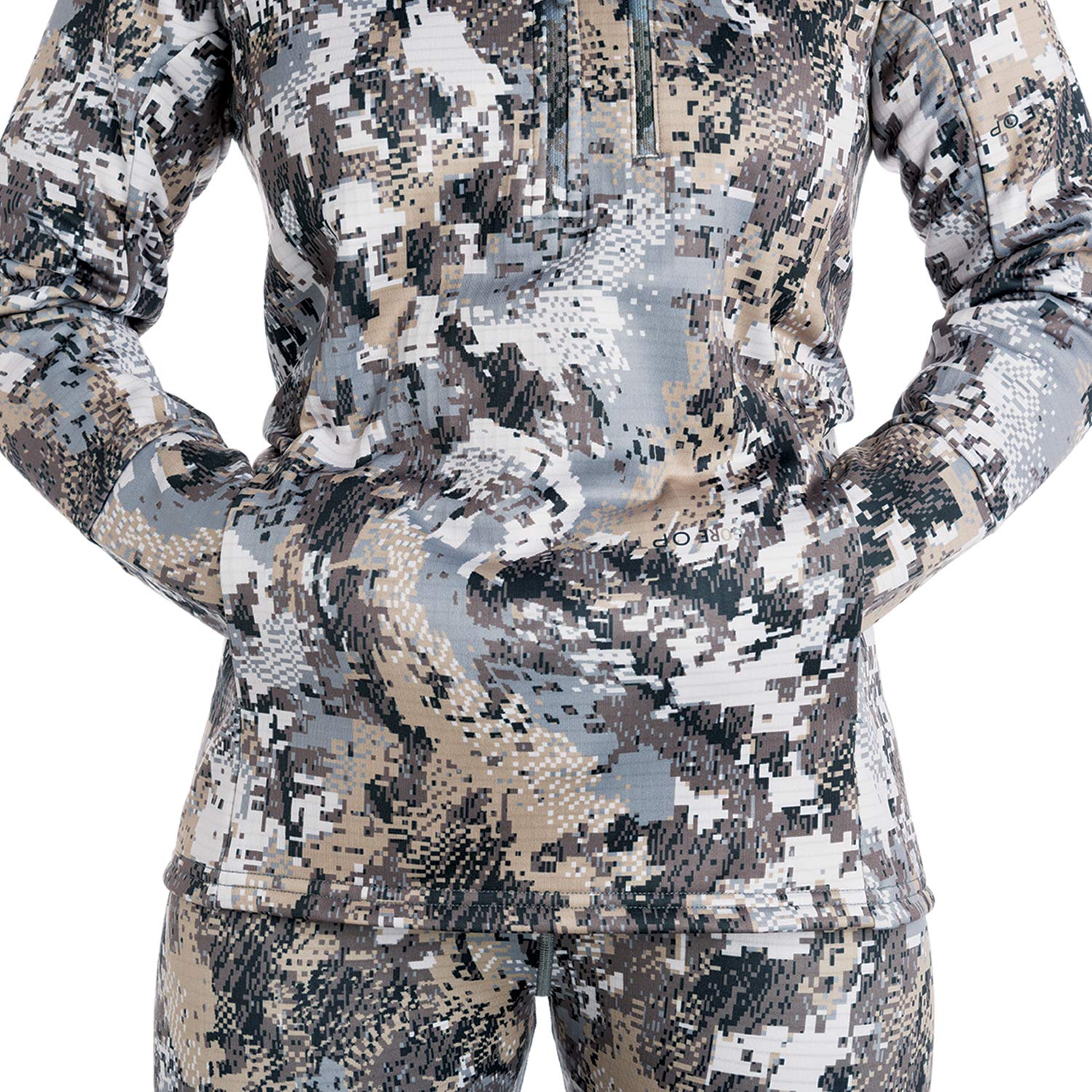 SITKA Gear Women's Fanatic Breathable Next-to-Skin Fleece Hunting Hoody, Optifade Elevated Il, Large