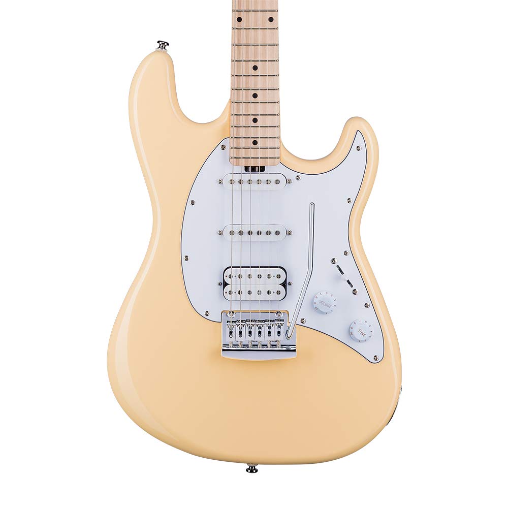 Sterling by Music Man 6 String Solid-Body Electric Guitar, Right, Vintage Cream (CT30HSS-VC-M1)