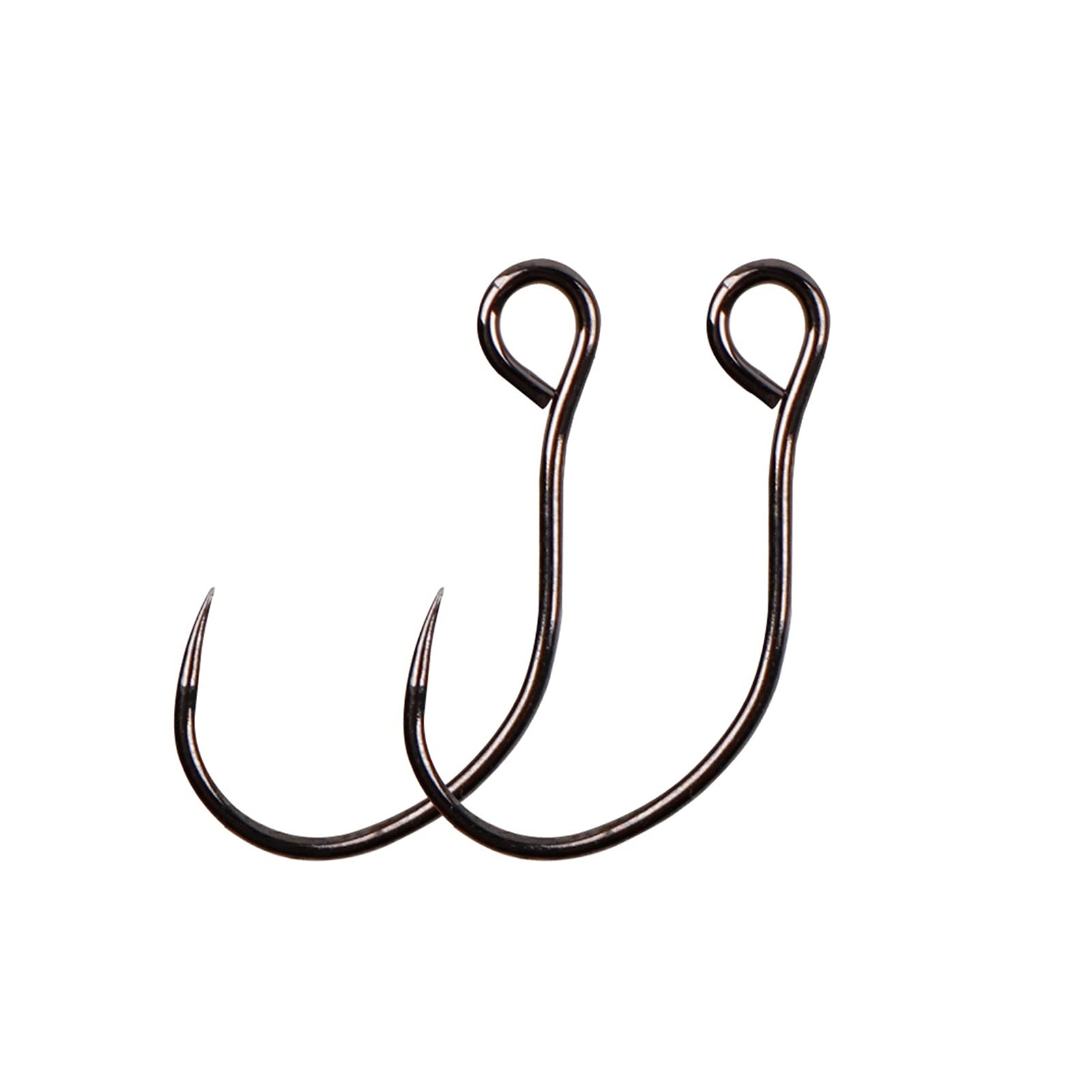 ZHANGJINYISHOP2016 20pcs/lot Fishing Hook for Soft Lure Single Hooks Inline Hook Big Eye Sharp High Carbon Steel Fishhook Fishing Tackle (Model Number : Size 10 20 PCS)