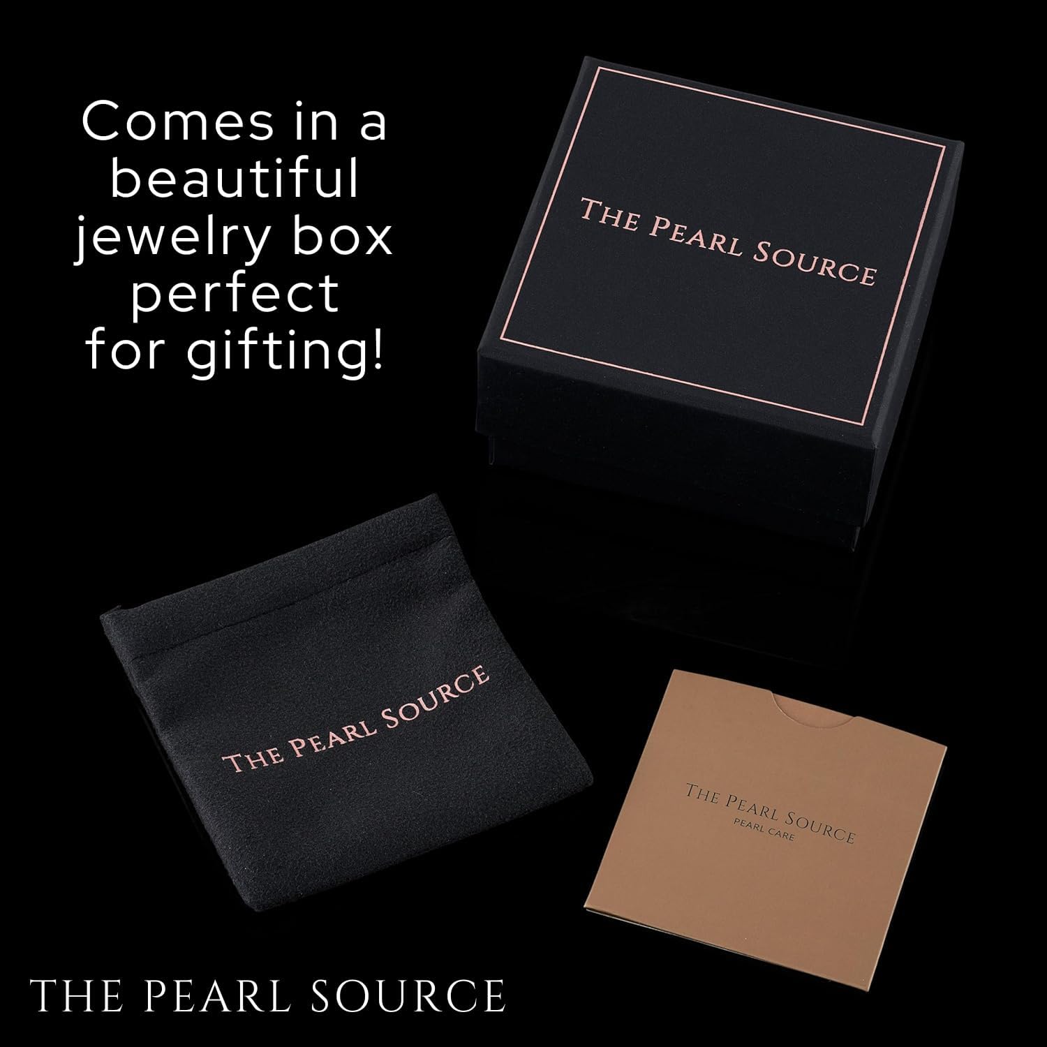 The Pearl Source 14K Gold 7-8mm AAA Quality White Freshwater Cultured Pearl Choker Necklace for Women in 16" Length