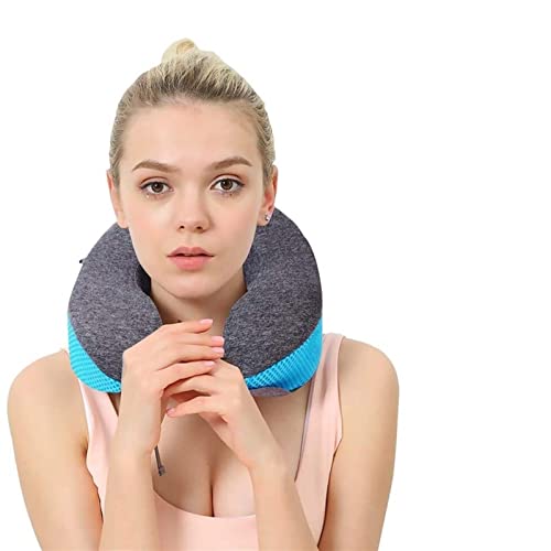 VENYAA Cervical Pillow Memory Foam Airplane Neck Rest Pillows Headrest Cushion Travel Healthcare Insert Pillows with Eye Masks Pillow