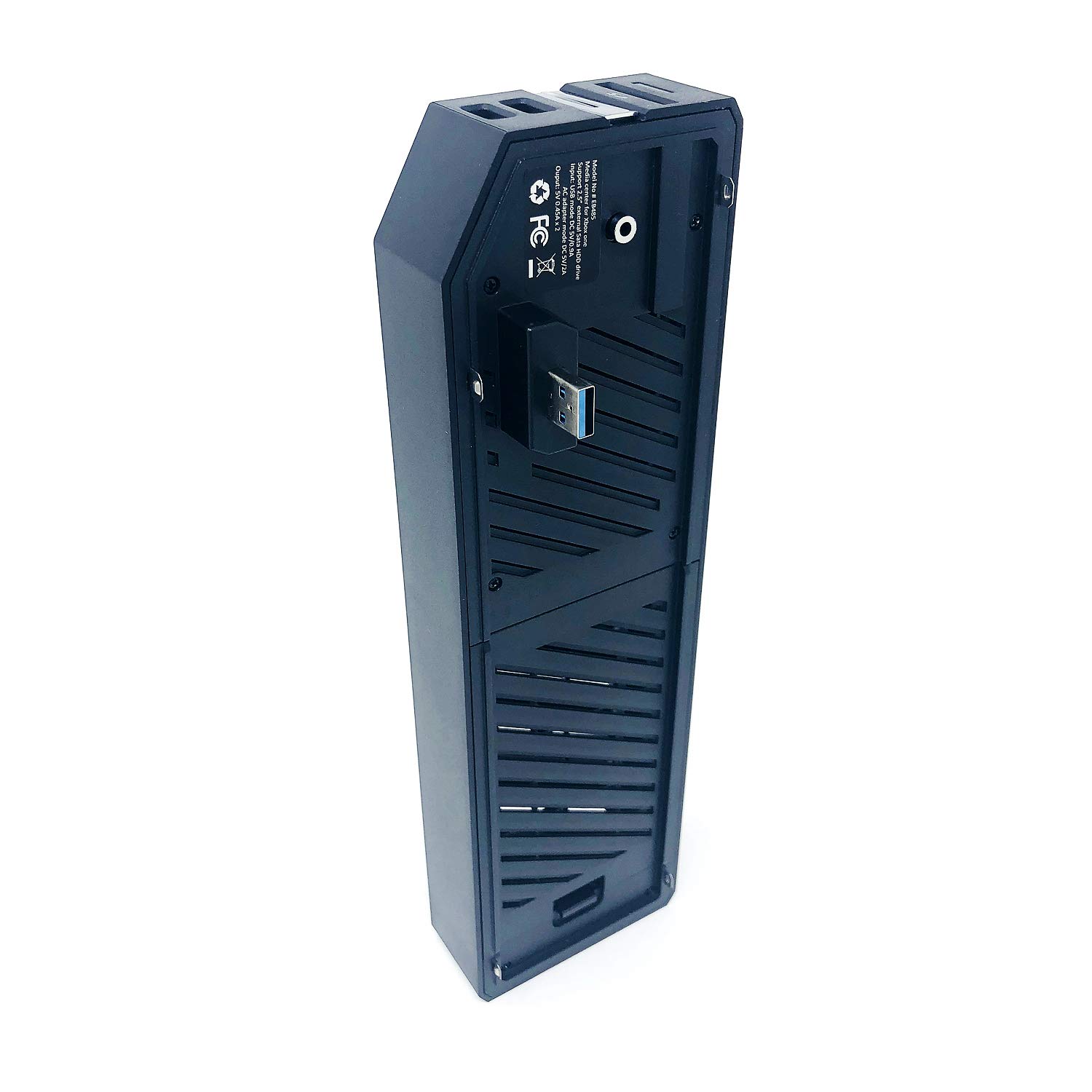 YoK Xbox One Icon Media Center With Extra Compartment For Your External Storage Device. Compatible With XB1 – Black
