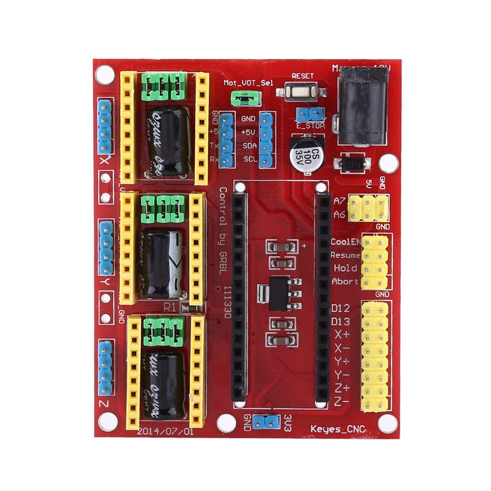 WINGONEER CNC Shield V4+ with Nano 3.0 A4988 Stepper Motor Driver Board for Arduino
