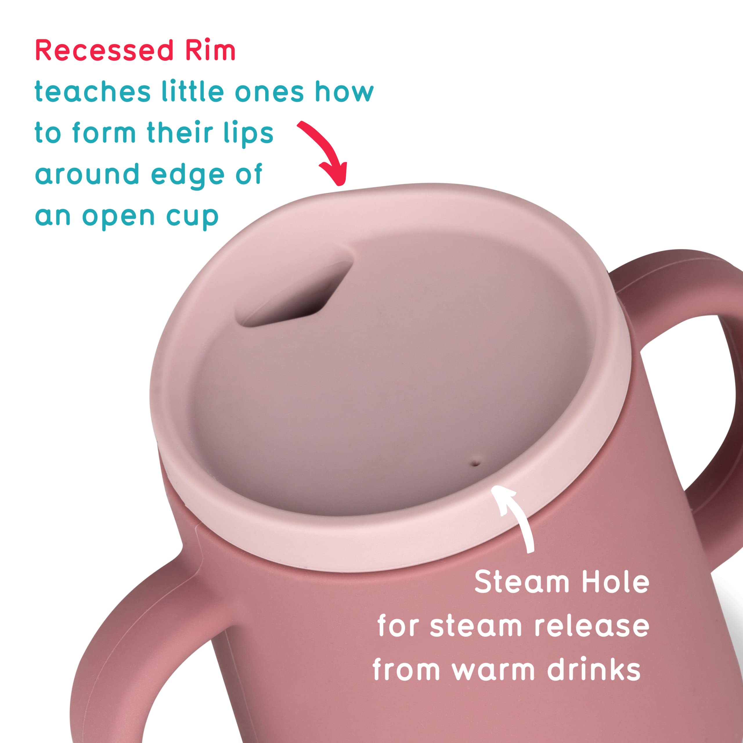 TUM TUM 3 way Baby Trainer Cup, Designed with Feeding Specialist, 180ml (Pink)