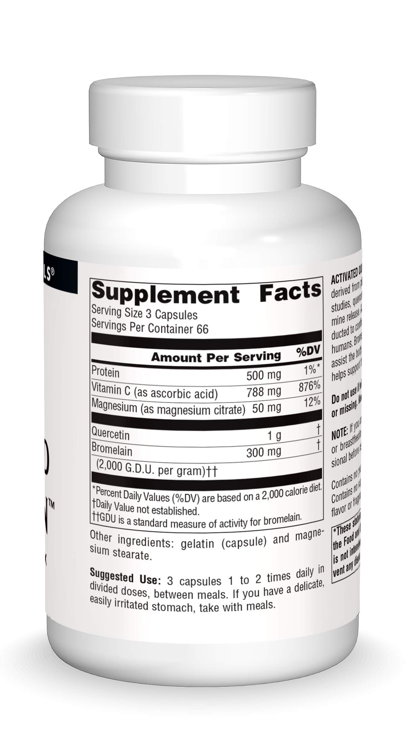 Source Naturals Activated Quercetin, for Seasonal & Immune Support - 200 Capsules