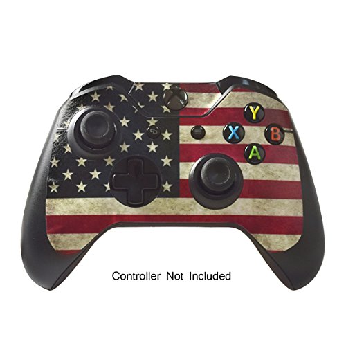 Skins Stickers for Xbox One Games Controller - Custom Orginal Xbox 1 Remote Controller Wired Wireless Protective Vinyl Decals Covers - Leather Texture Protector Accessories - Battle Torn Stripes