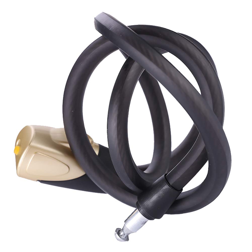 ZHYING Bike Cable Lock with 2 Keys,Anti Theft Bicycle Steel Chain,Multipurpose Lock for Motorcycles,Helmet,Skateboard