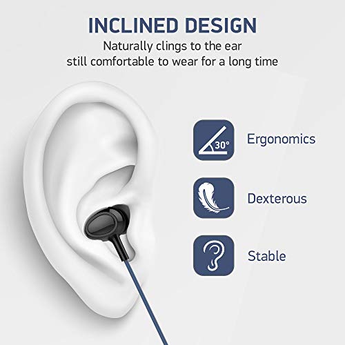 Walkercam, Underwater Swimming Headphones IPX7 Waterproof Earbuds for Swimming with 60cm Extension Cable and 6 Earplugs