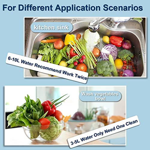 Texsens Fruit and Vegetable Washing Machine - Portable Fruit Cleaner Device, Wireless Charging & Waterproof Veggie Purifier Home Gadgets for Deeply Cleaning Produce, Grain, Rice& Tableware (Blue)