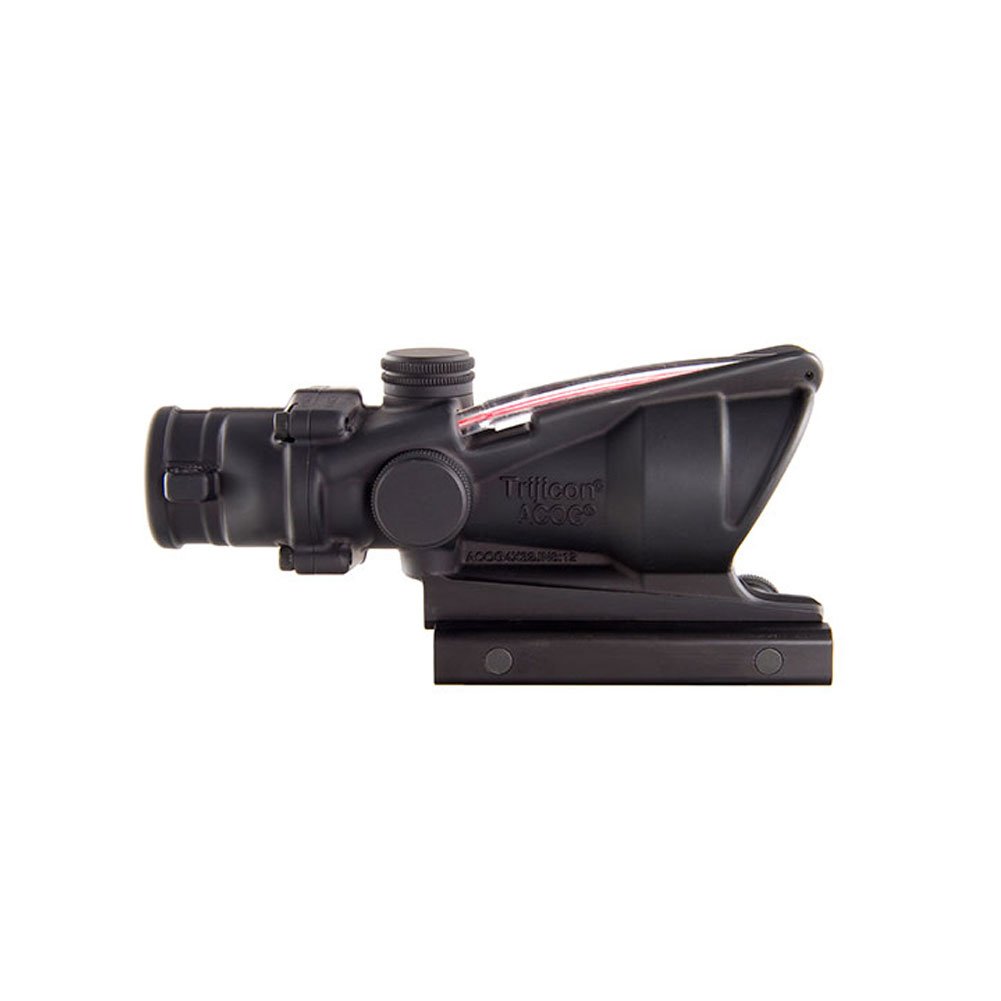 Trijicon TA31-D-100288 ACOG 4x32mm Dual Illuminatedx 40mm, Red Chevron M193 Reticle with TA51 Mount, Black