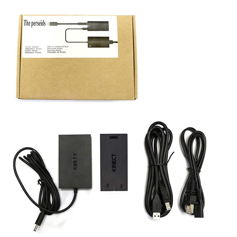 The perseids Kinect Adapter for Xbox One, Xbox One Power Supply Brick, AC Adapter Replacement Charger Power Cord Cable (Black)