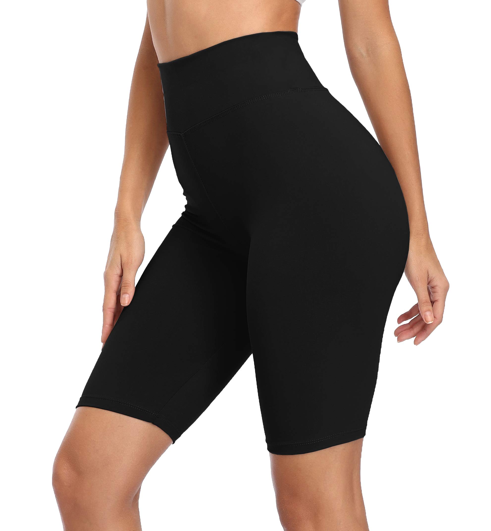 VESHINE Plus Size Bike Short for Women Opaque Yoga Shorts Shortlettes Soft Slip Short