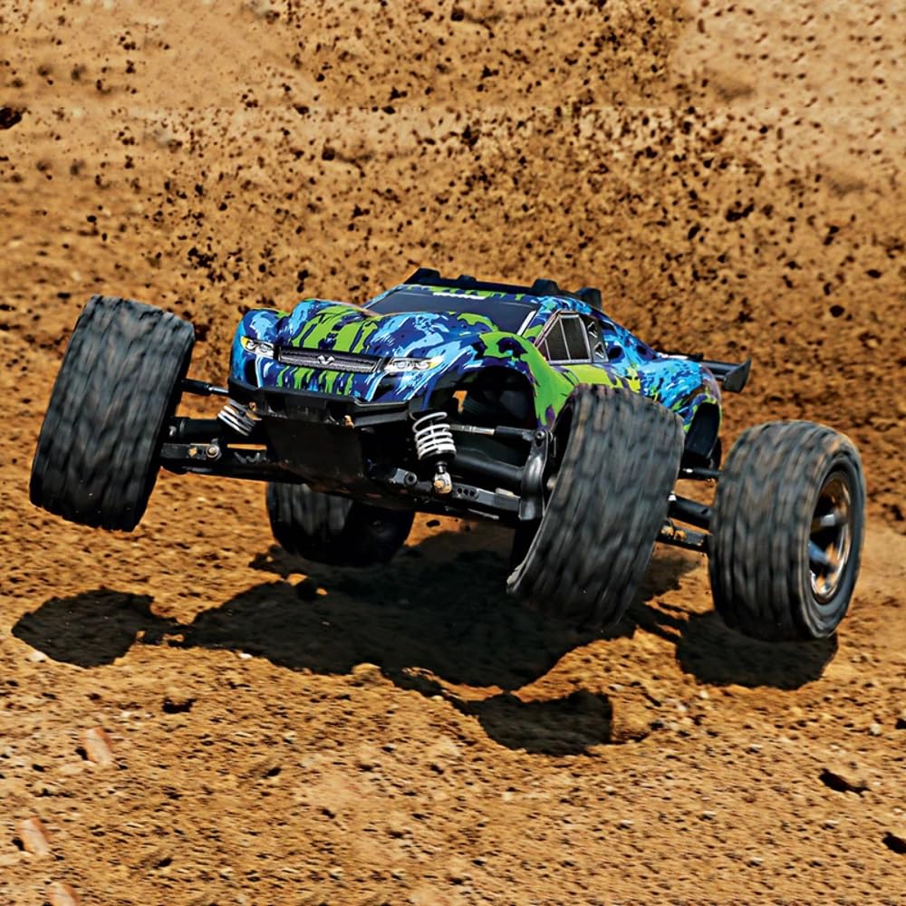 Traxxas Rustler 4x4 VXL, Brushless RC Truck, 65+ mph, Green