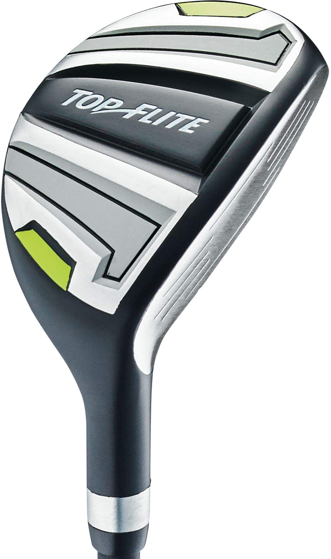 Top Flite 2019 Kids' 8-Piece Complete Golf Club Set – (Height 46” – 52”)-Grey/Volt-Right Hand