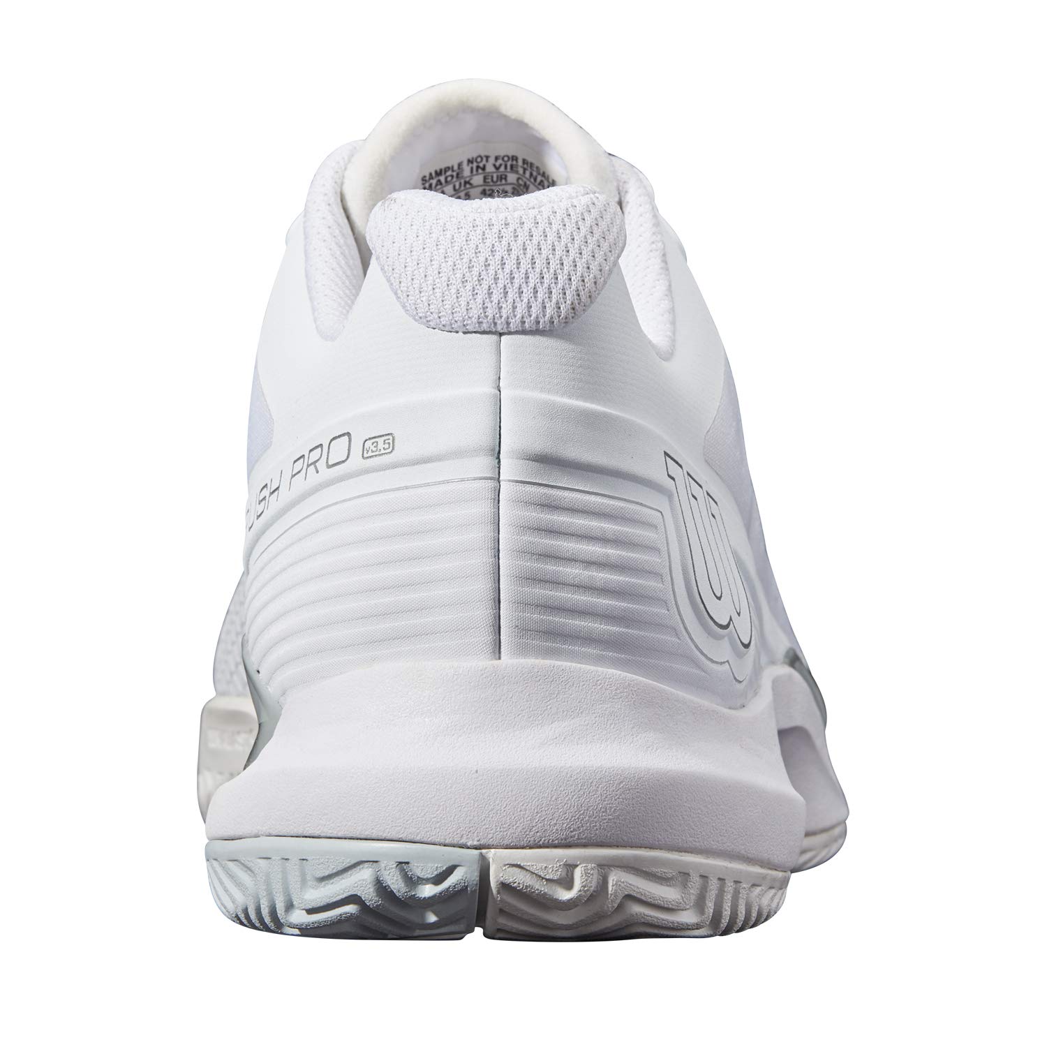 Wilson Men's Rush PRO 3.5 Tennis Shoe, White/White/Pearl Blue, 9