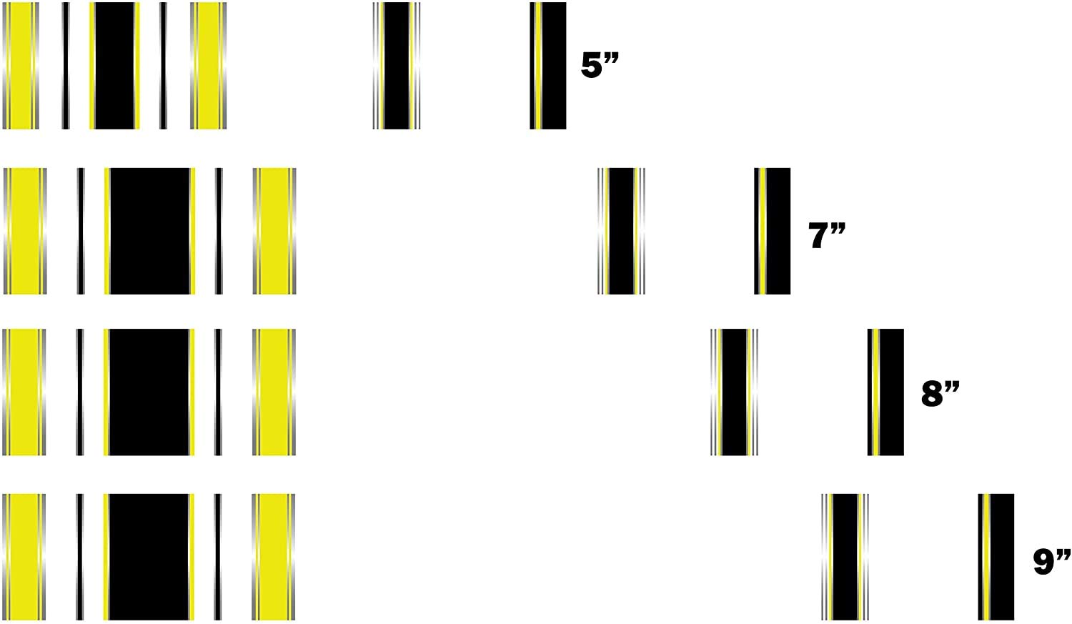 White Water Archery Non-Laminated Chartreuse Traditional 12 Crest Arrow Wraps 15 pk Choose Length Width (8, 1.25)