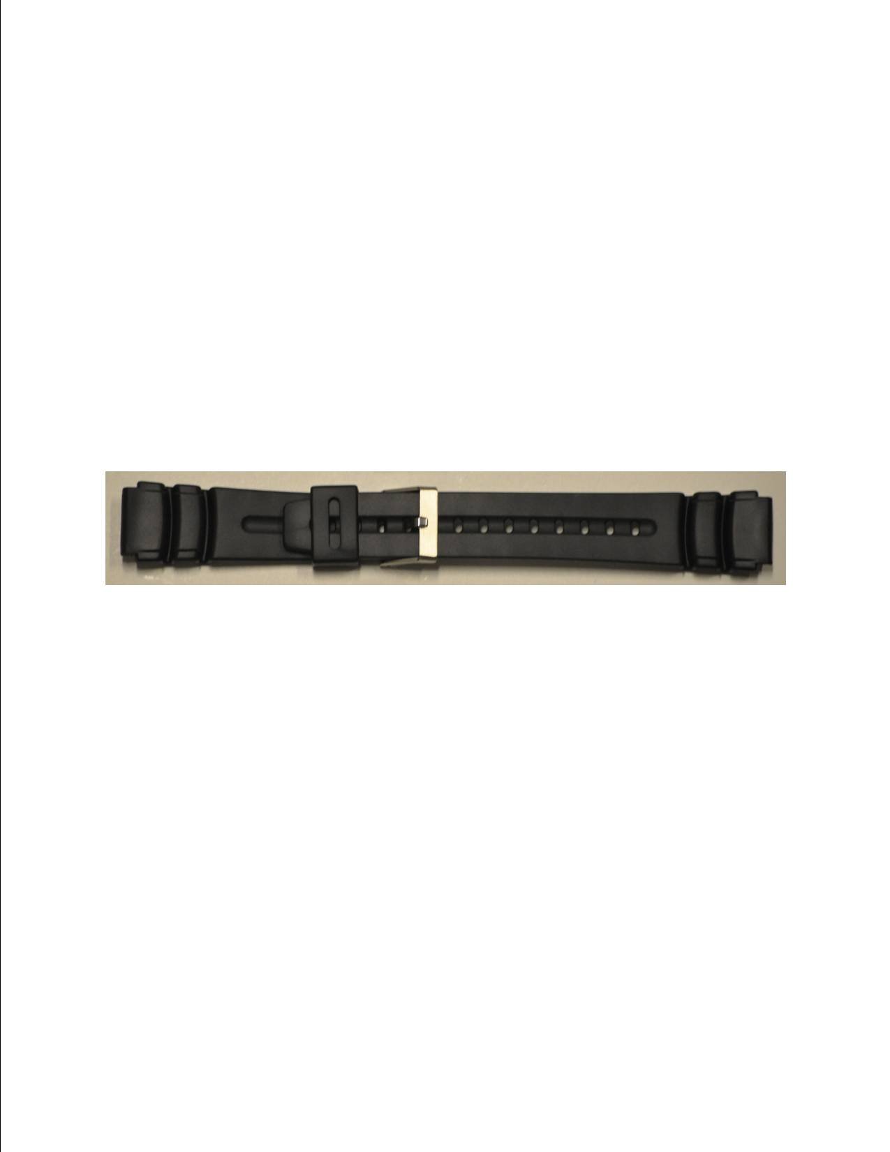 Timex Men's Q7B723 Resin Performance Sport 19mm Black Replacement Watchband