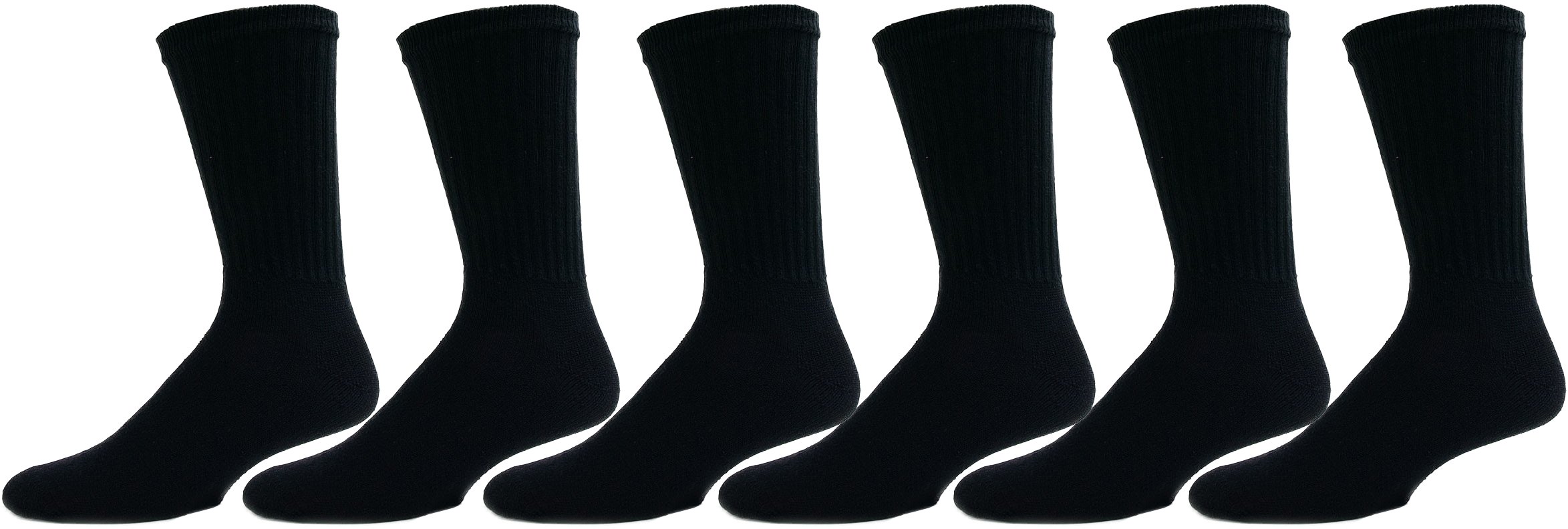 Winterlace 72 Pairs Cotton Crew Socks for Men Women, Athletic Casual Moisture Wicking Bulk Sport Sock