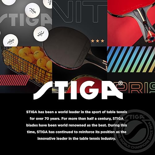 STIGA Apex Performance-Level Table Tennis Racket with ACS Technology for Increased Control