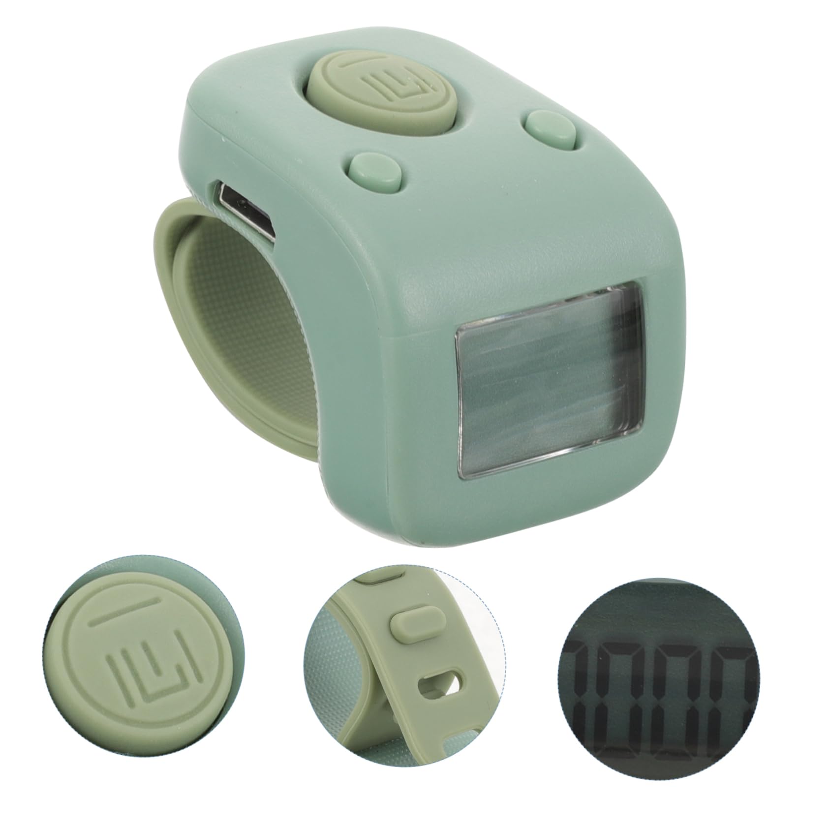 VANZACK Finger Counter Digital Counter Hand Counter Handheld Tally Counters Electronic Counter with Ring Digital Finger Rechargeable Counter Click Counter Number Clicker