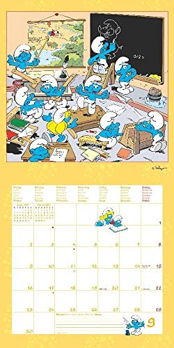 The Smurfs 2024 - Brochure Calendar 30 x 30 cm (30 x 60 cm Open) - Calendar with Space for Notes - Picture Calendar - Wall Planner - Children's Calendar