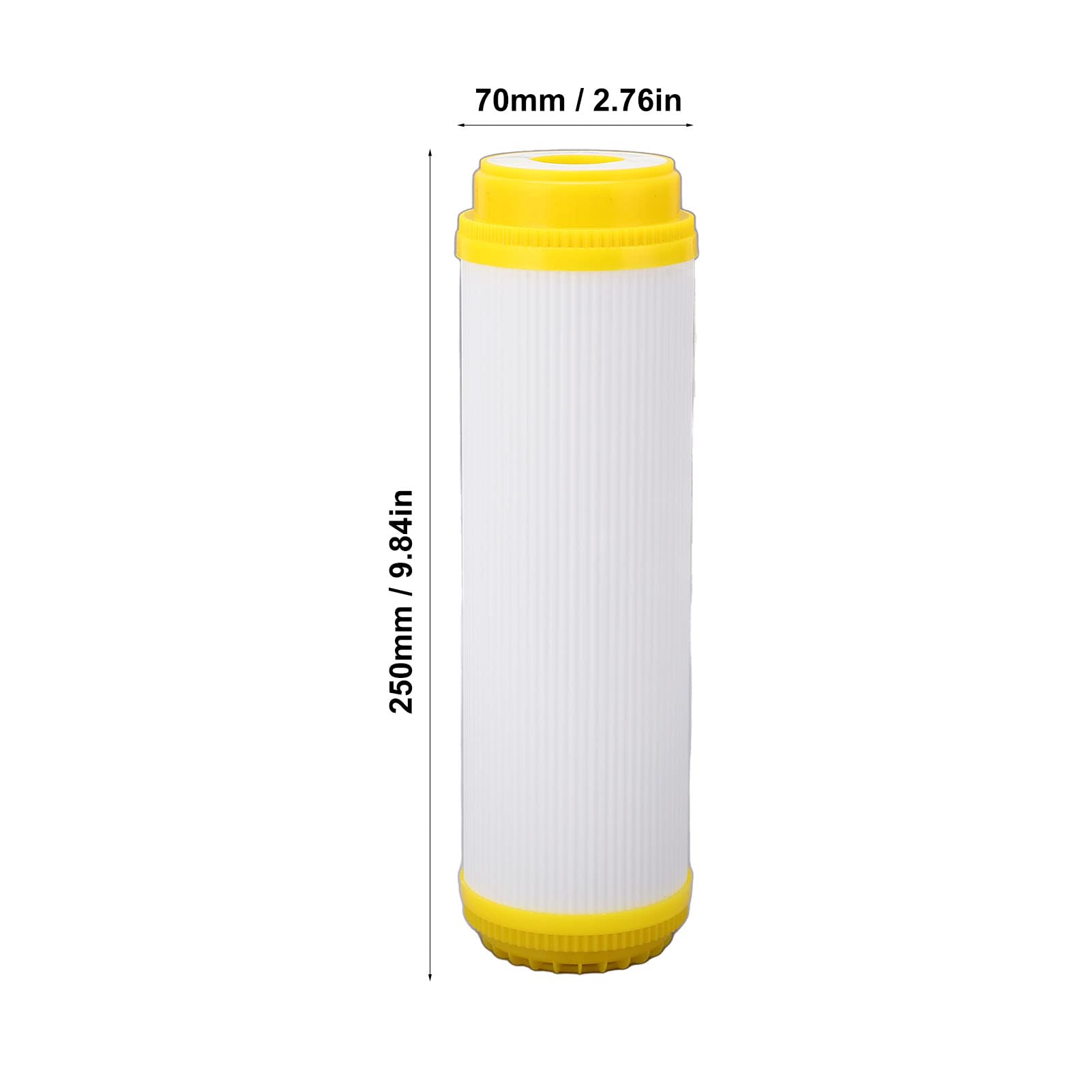 Water Filter Set, 2Pcs Water Filter Cartridge 10in Activated Carbon T33 Universal Design Set Kit for Home Water Filter Replacement Cartridge
