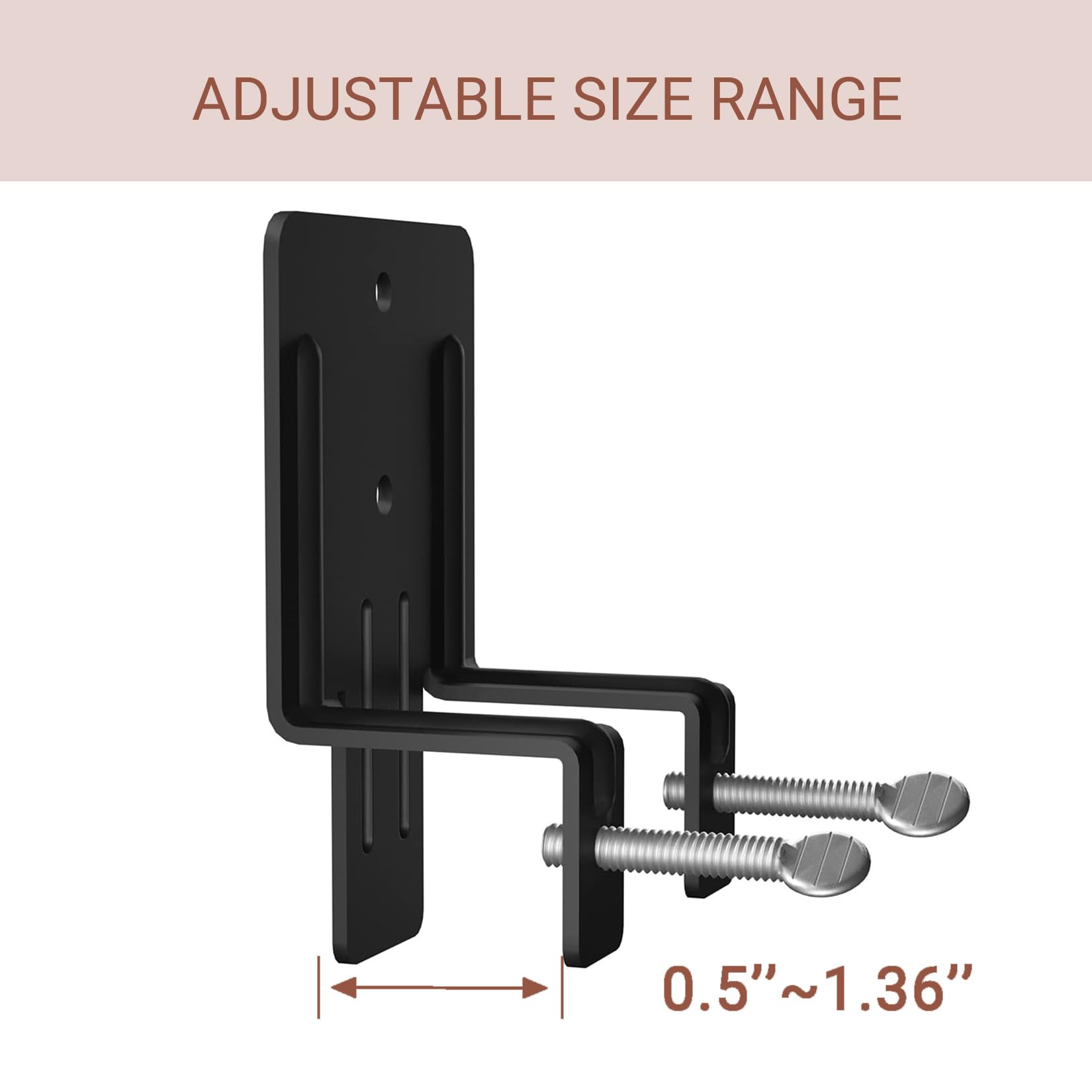 SunnyDaze 6 Pcs Metal Mattress Slide Stopper, Non Slip Mattress Gripper for Queen Bed Frame, Easy to Installation, Prevent Mattress Sliding, Durable, Black