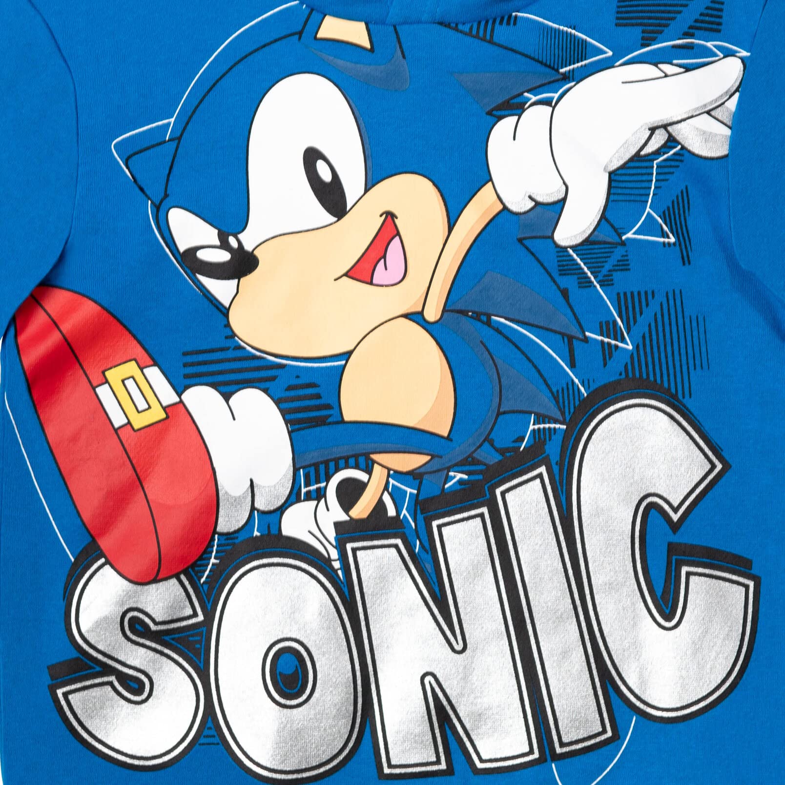 SEGA Sonic The Hedgehog Little Boys Pullover Hoodie Blue 7-8