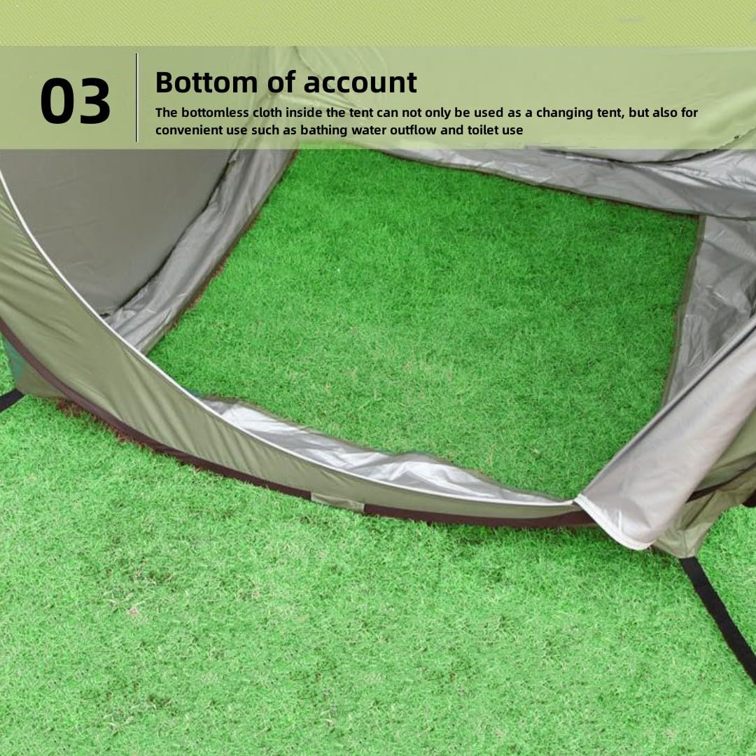 Spacious Changing Room, Outdoor Camping Portable Toilet Tent, Pop Up Privacy Tent,Automatic Shower Tents,Fishing Changing Sheds, Sturdy and Easy Fold (Green)