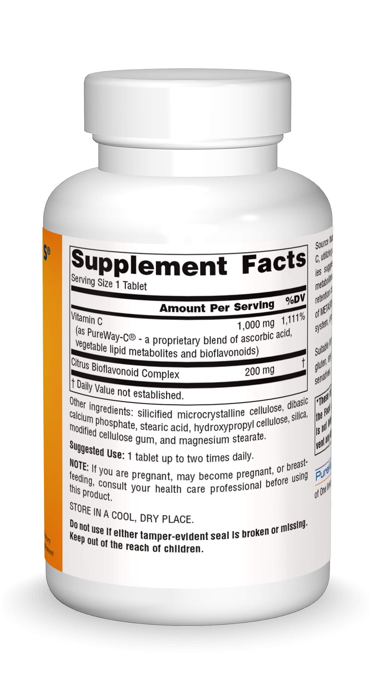 Source Naturals Metabolic C, 1000mg Vitamin C - 100 Tablets