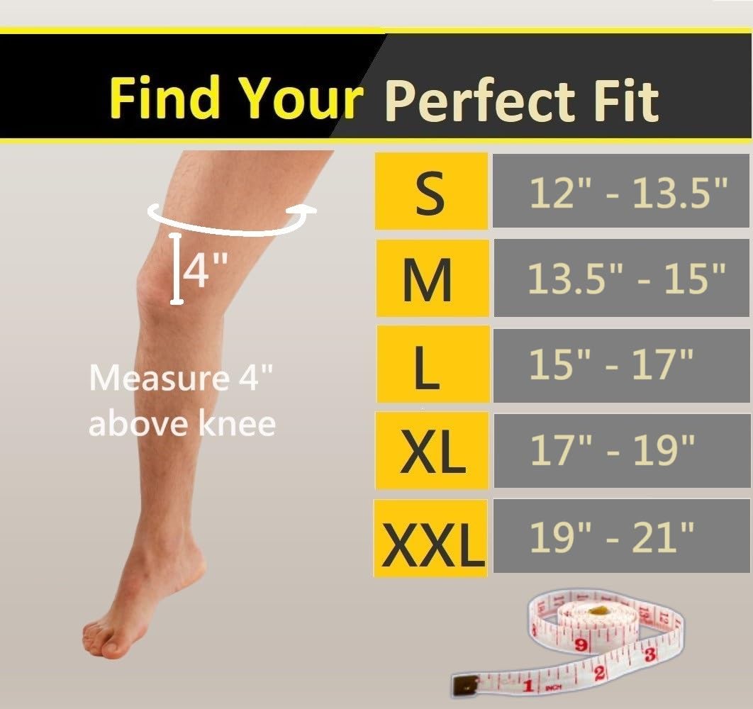 VJ Victory Jump Copper knee braces for knee pain - Knee Compression Sleeve Support for Men and Women, Knee Pads for Meniscus Tear, ACL, Arthritis, Joint Pain Relief, S
