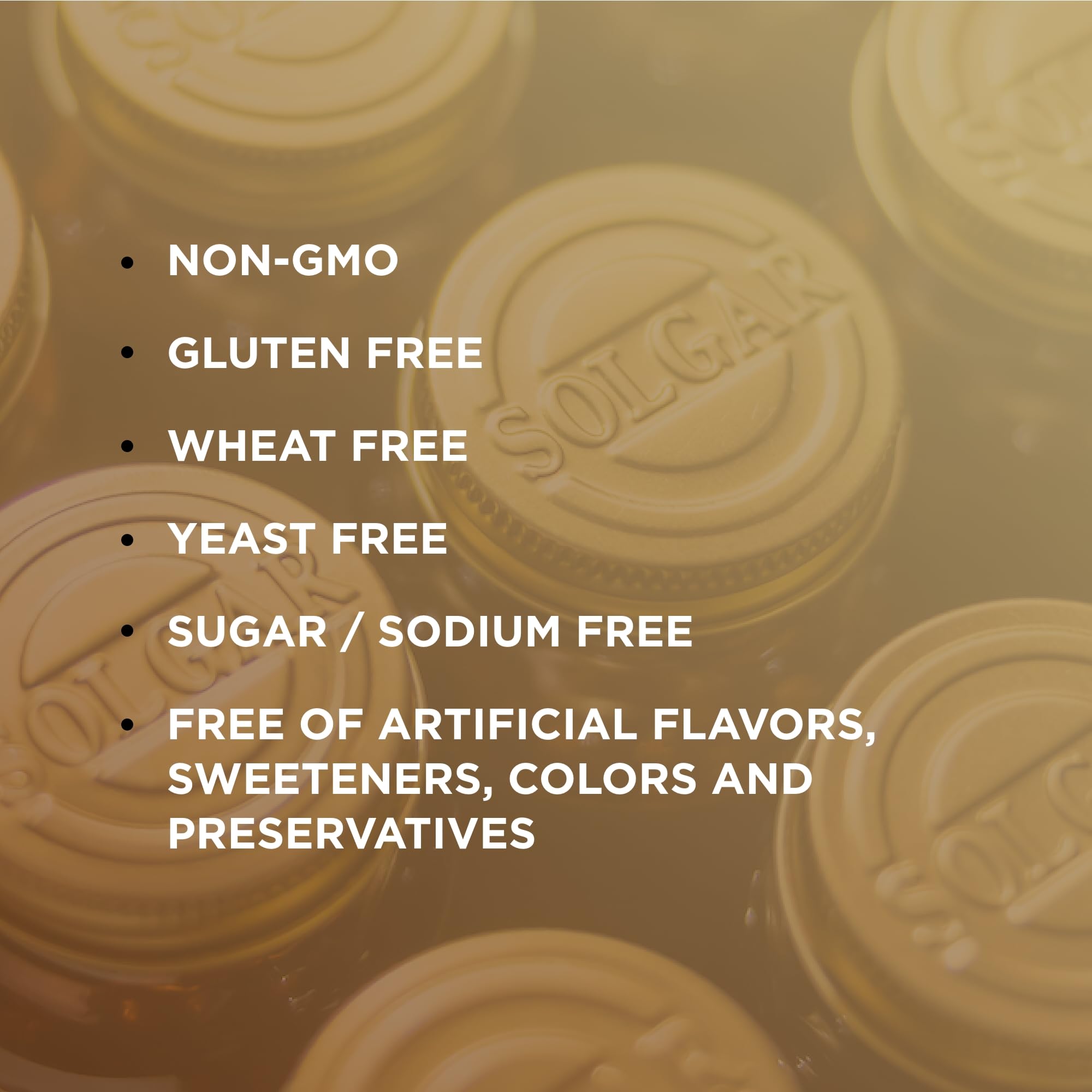 SOLGAR Glycine 500 mg - 100 Vegetable Capsules - Non-GMO, Vegan, Gluten Free, Dairy Free, Kosher - 100 Servings