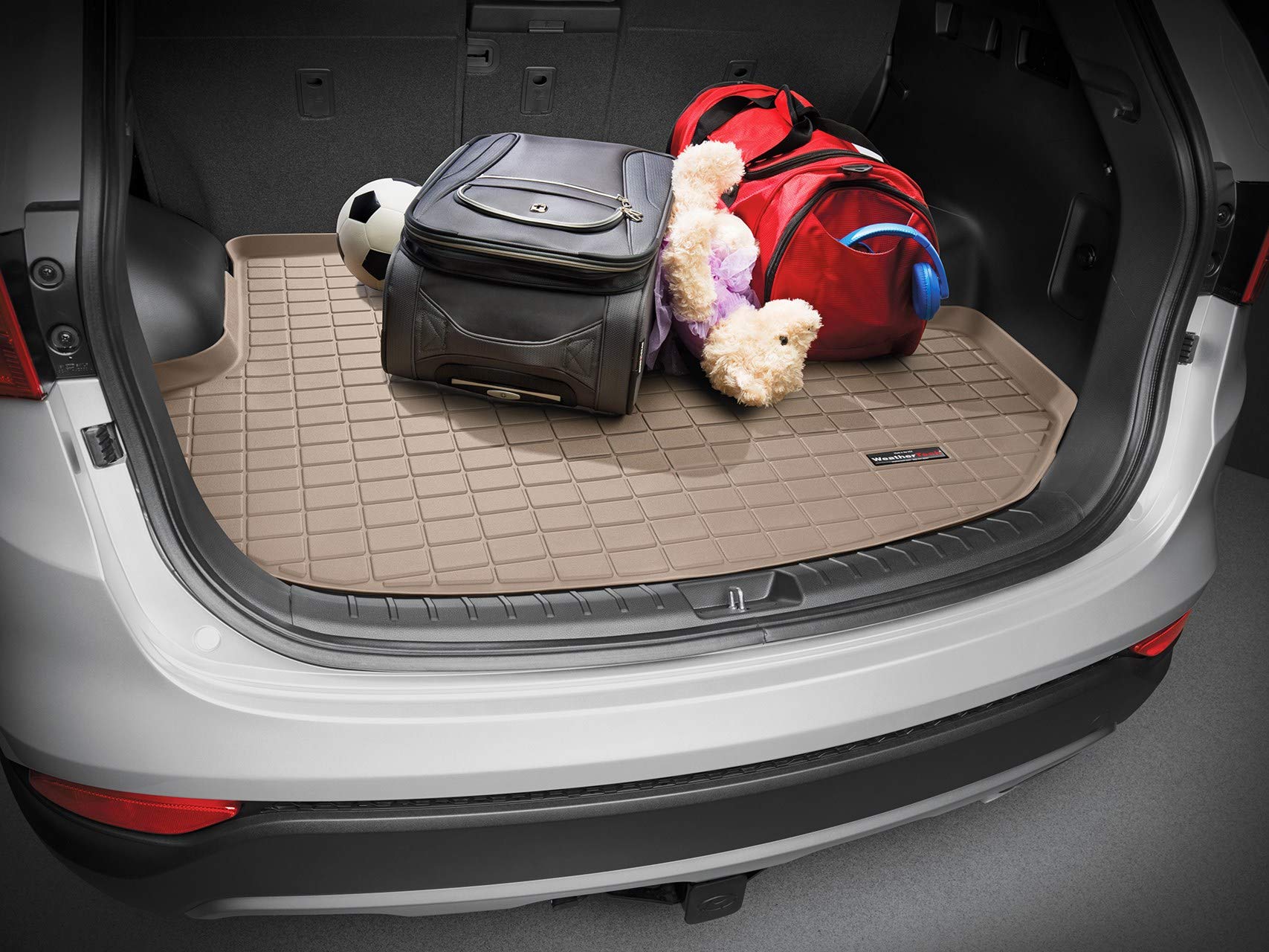 WeatherTech Cargo Trunk Liner for Jeep Wrangler Unlimited 4-Door, Wrangler JK Unlimited 4-Door - Behind 2nd Row (40745) Black