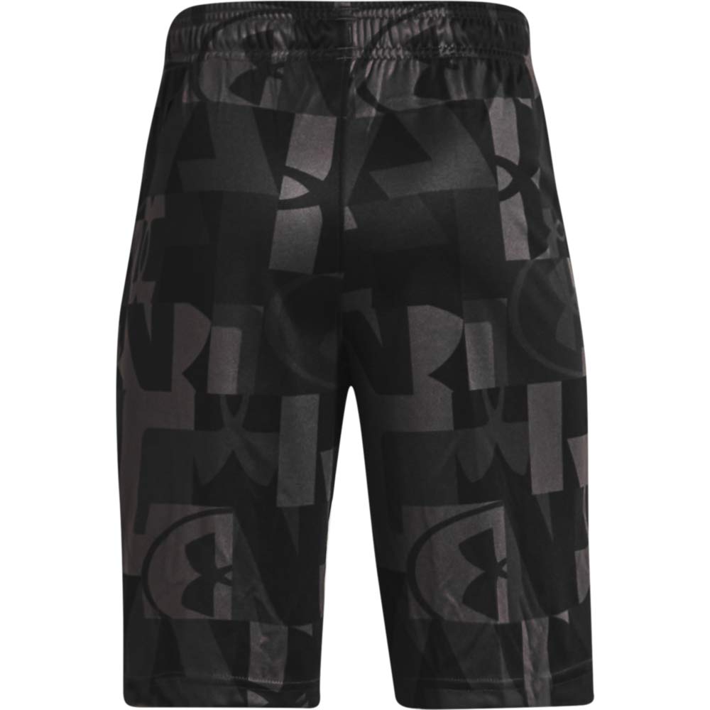 Under Armour Kids Boys' Renegade 3.0 Printed Shorts, Black/White, XL (18-20 Big Kids)