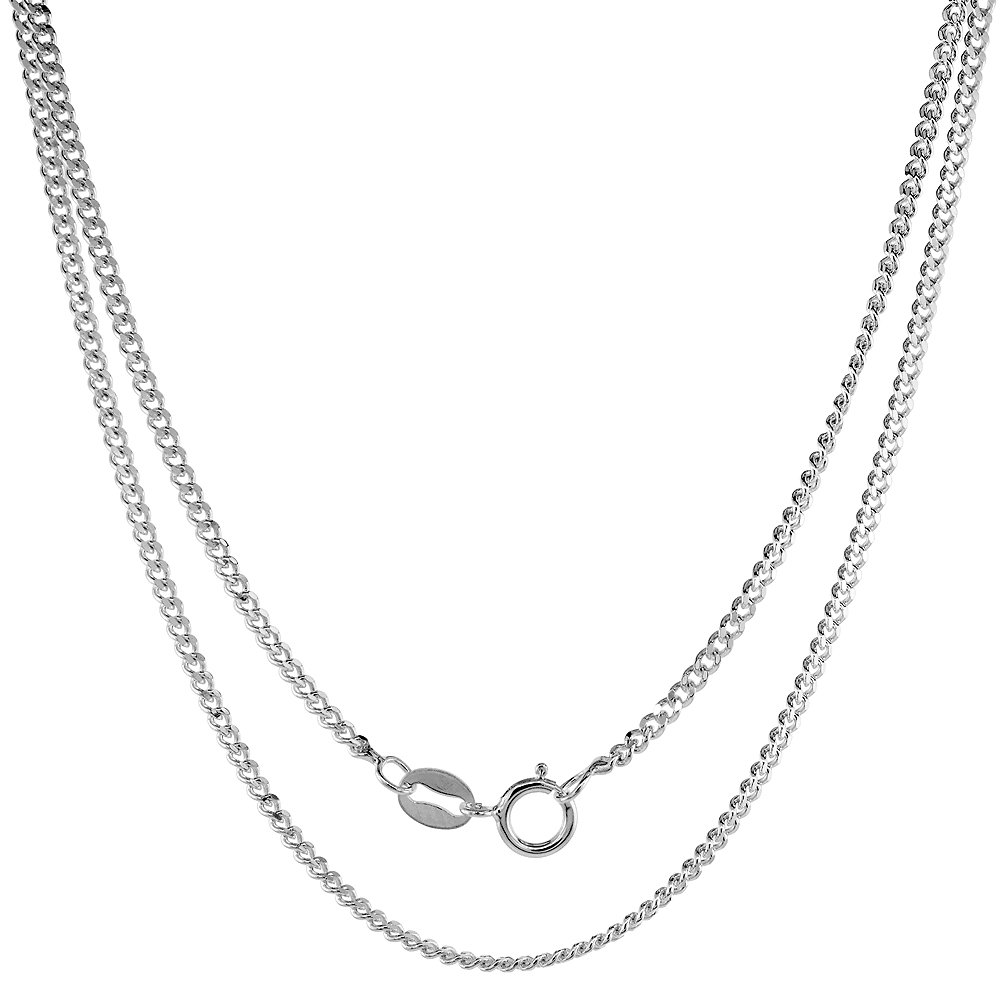 Sterling Silver Number 18 Necklace for Jersey Numbers & Recovery High Polish, 28 inch CRB_050