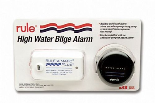 Rule 33ALA Marine High Water Bilge Alarm (Mercury Free, 12-Volt),White