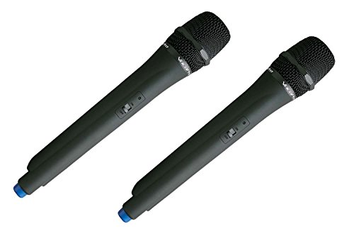 VocoPro UHF Dual-Channel Rechargeable Wireless Microphone System (UHF-3205-9)