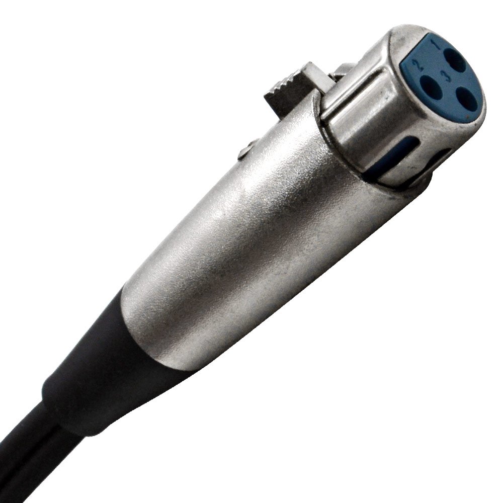 Seismic Audio Speakers Splitter Patch Cable, 1 XLR Female to 2 XLR Male, 1 Foot, Pack of 4