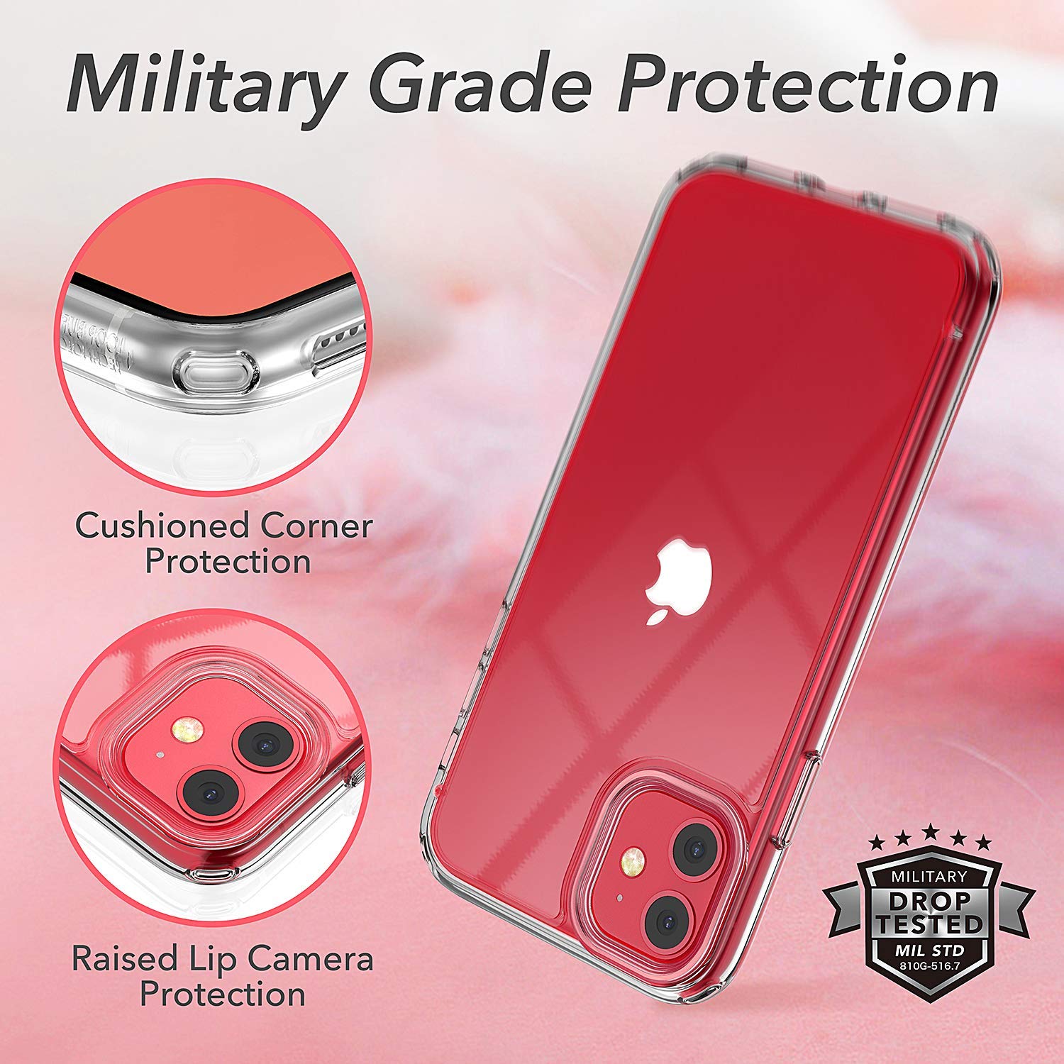 YOUMAKER Compatible with iPhone 11 Case, Clear iPhone 11 Cases Cover for iPhone 11 6.1 Inch