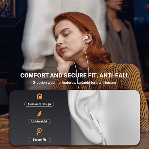 USB C Headphones, Type C Earbuds for iPhone 15/15 Pro/ 15 Pro Max Samsung S24 Headphones with Microphone Noise Isolation Stereo Wired Earphones for Samsung Galaxy S22 S23 Ultra Pixel 7a 8 Android