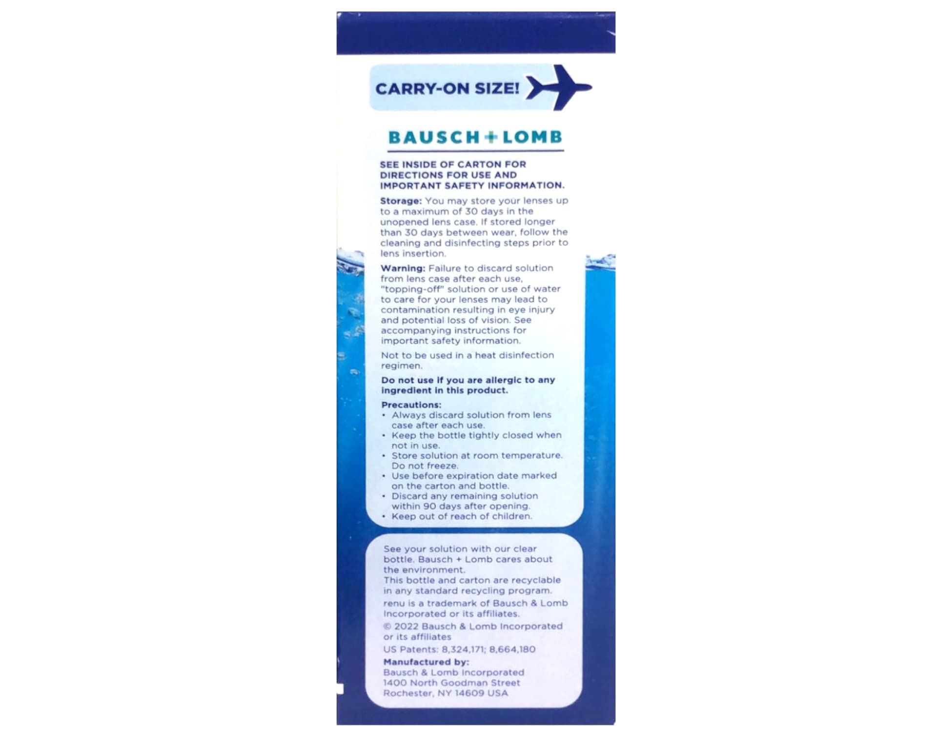 Renu Multi-Purpose Contact Lens Solution Travel Size,2 Fl Oz (Pack of 3)