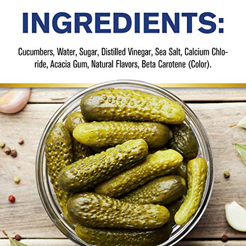 Vlasic Purely Pickles Kosher Dill Pickle Spears, Keto Friendly, 24 oz (Pack of 6)